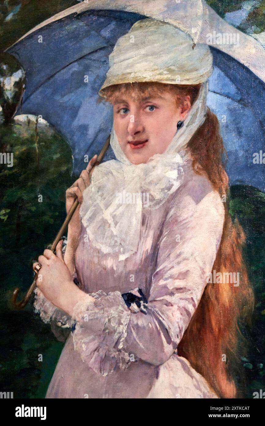 Detail, Henri Gervex (Paris 1852 - Paris 1929), Madame Valtesse de la ...