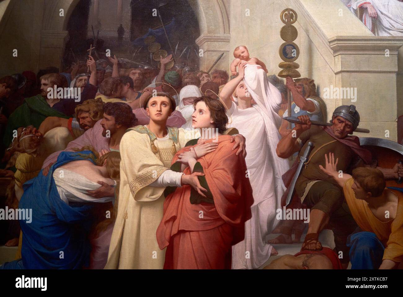 Christian martyrs entering the amphitheatre hi-res stock photography ...