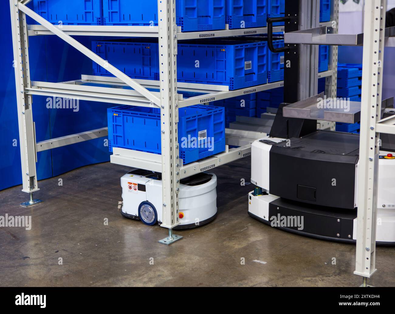 Autonomous cargo container transport system hi-res stock photography ...