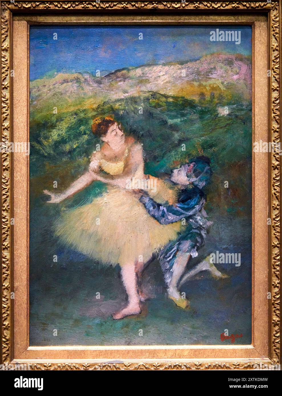 Edgar Degas (Paris 1834 - Paris 1917), Arlequin et Colombine, Entre ...