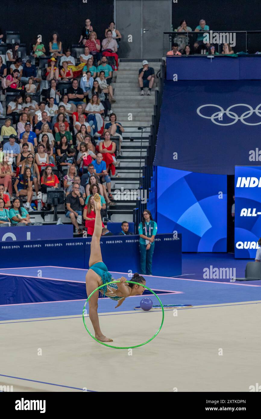 Paris, France - 08 08 2024: Olympic Games Paris 2024. View of wommen's ...