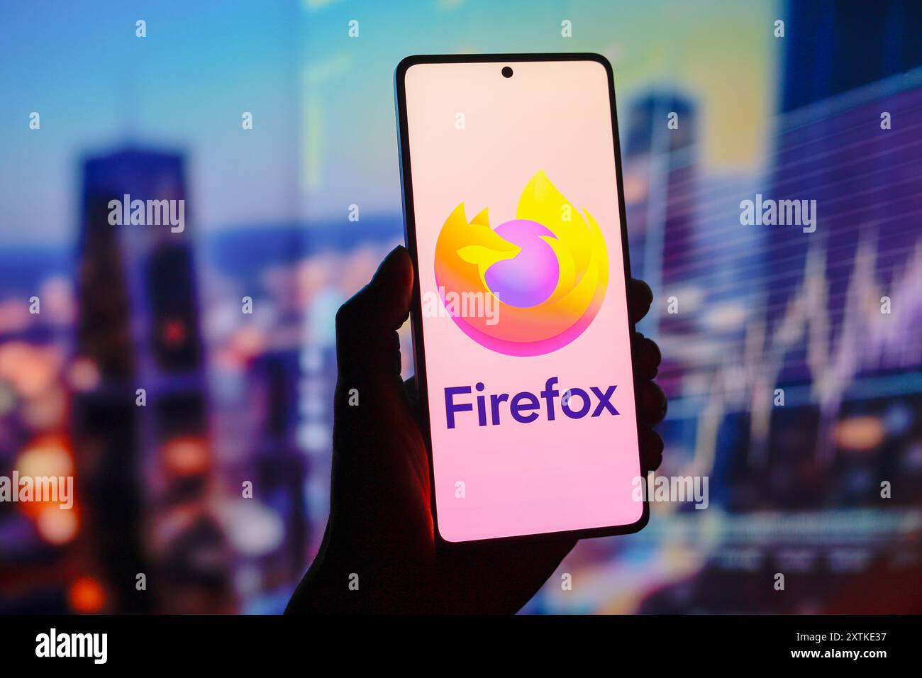 In this photo illustration, the from the Mozilla Firefox web browser ...