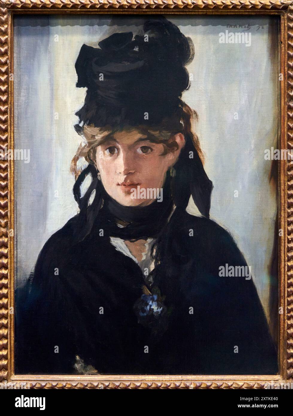 Édouard Manet (Paris 1832 - Paris 1883), Berthe Morisot au bouquet de ...