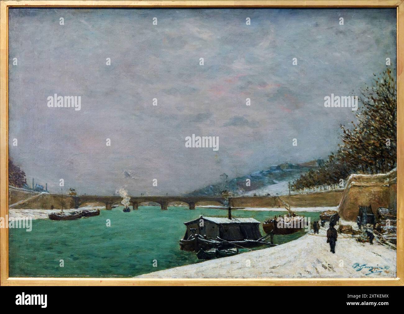 Paul Gauguin (Paris 1848 - Atuona, iles Marquises 1903), La Seine au ...