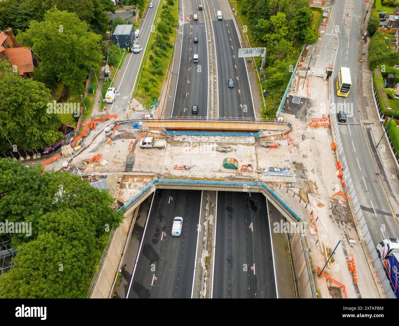 St Anne’s Road bridge work in Denton, Manchester Stock Photo - Alamy