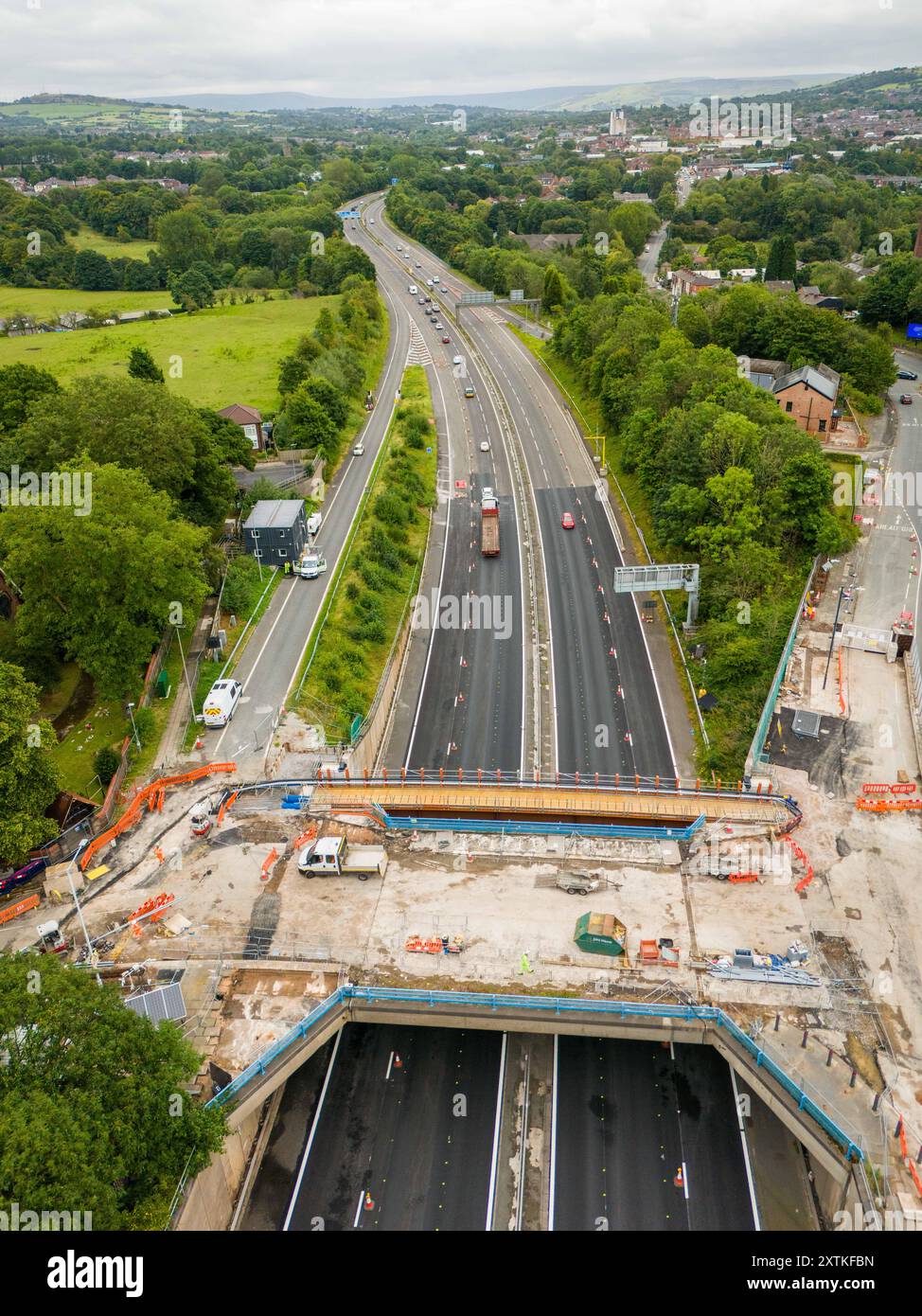 St Anne’s Road bridge work in Denton, Manchester Stock Photo - Alamy