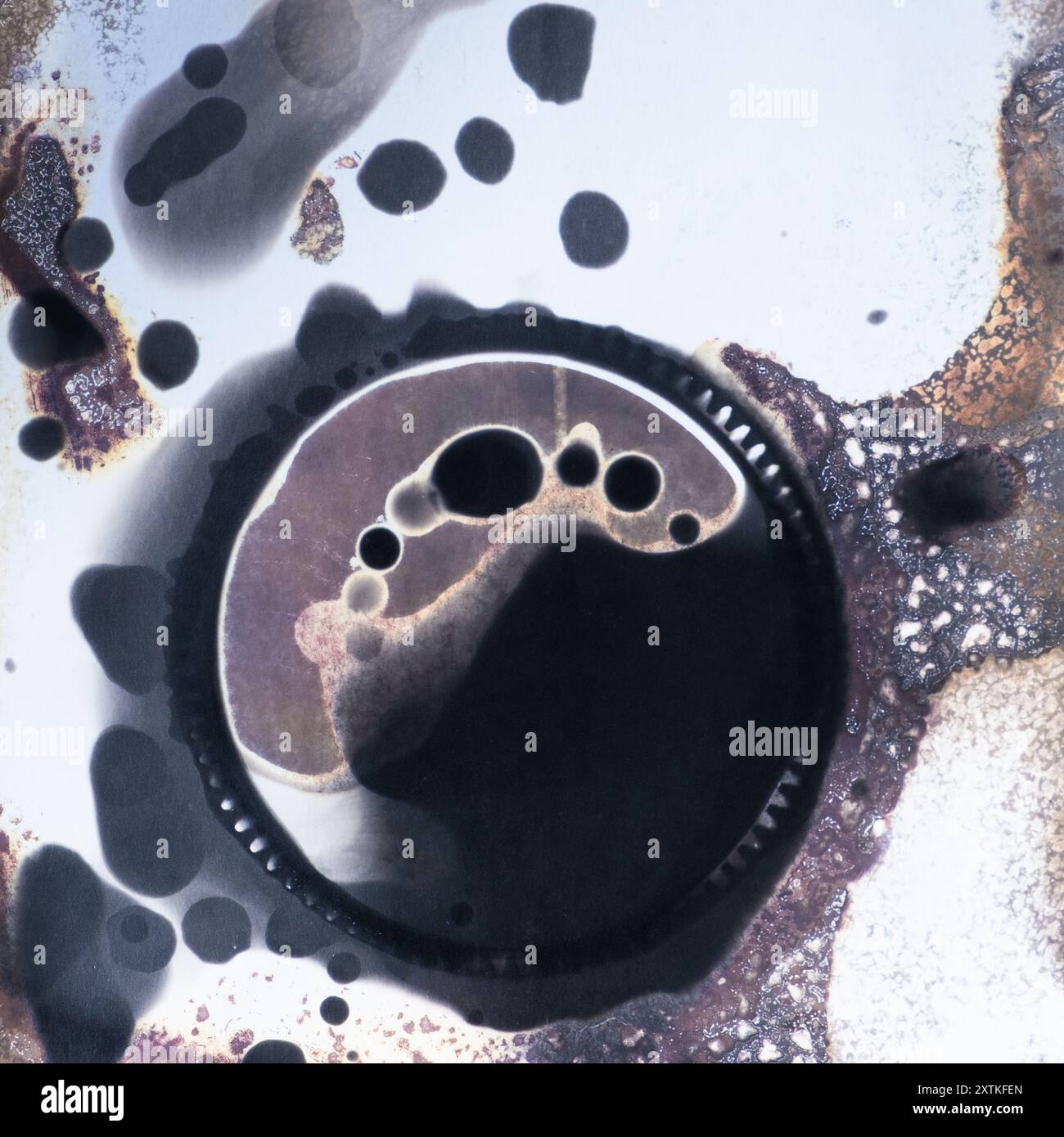 Chemigram experimental image making using shapes placed onto ...