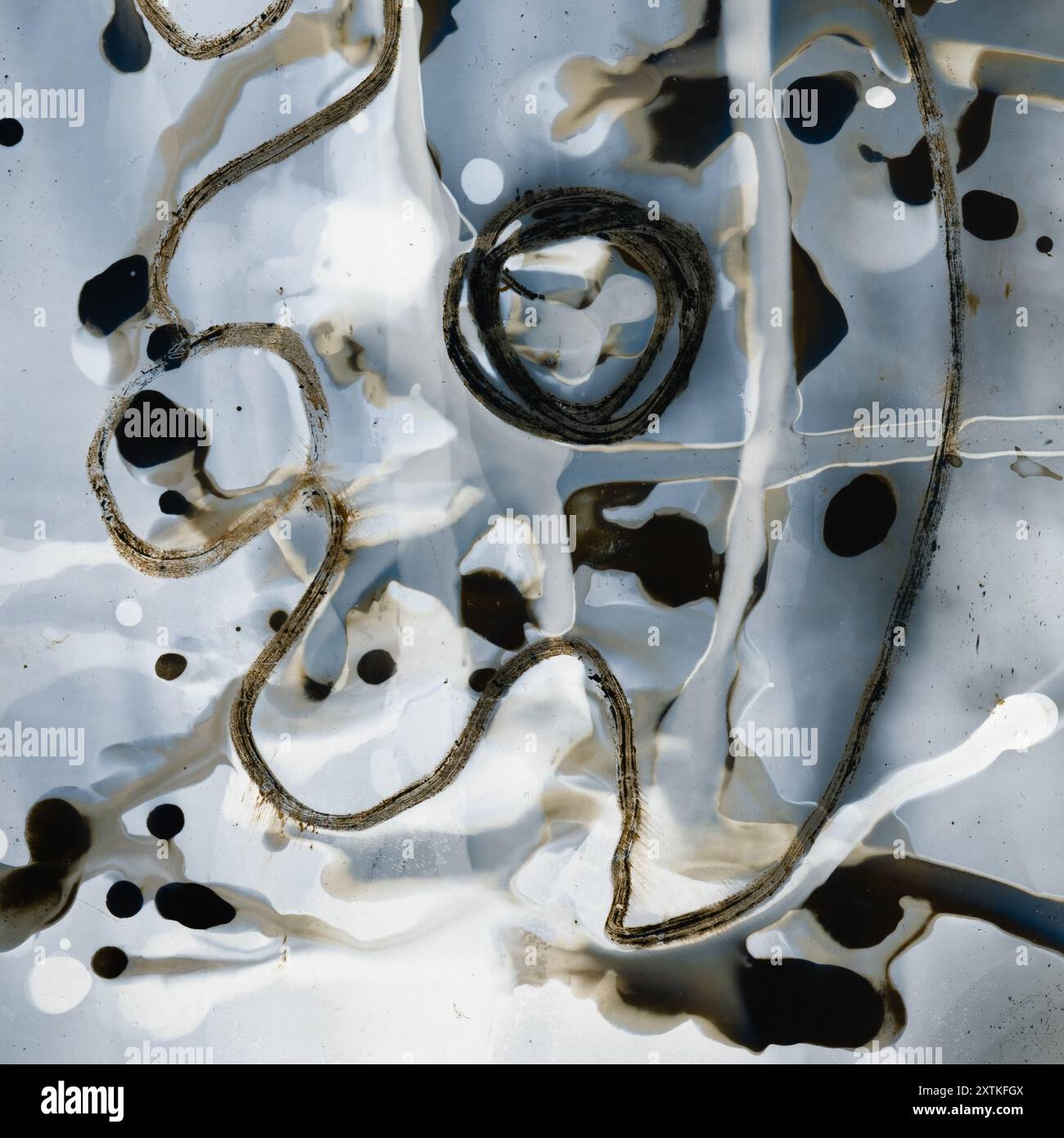 Chemigram visual art in surreal style depicting a vision from a dream ...