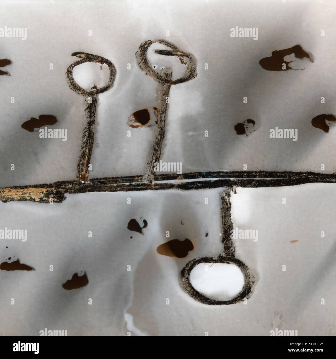 Surreal visual art image representing visible and hidden treasure ...