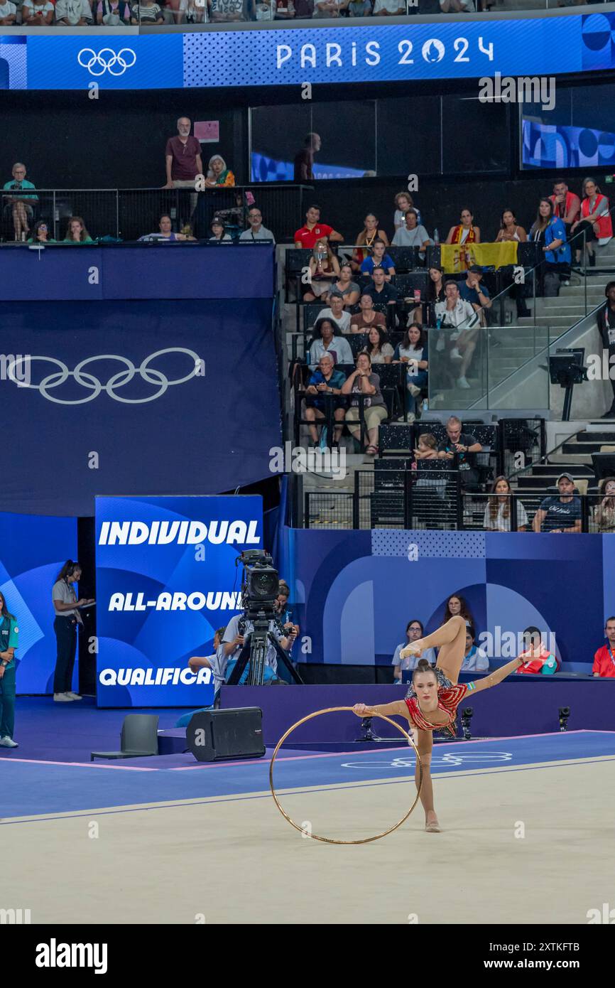 Paris, France - 08 08 2024: Olympic Games Paris 2024. View of wommen's ...