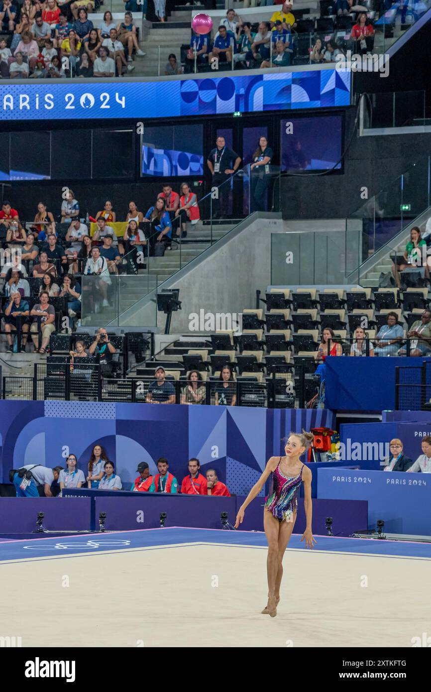Paris, France - 08 08 2024: Olympic Games Paris 2024. View of wommen's ...