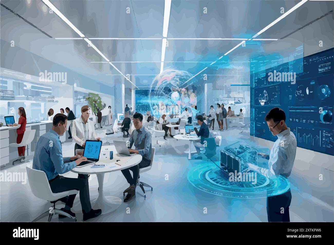 Tech driven solutions Stock Vector Images - Alamy