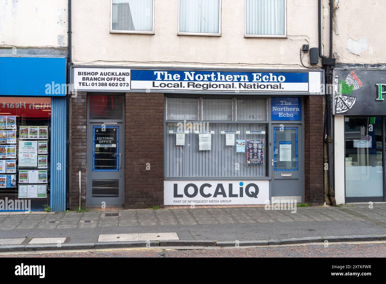 Bishop Auckland, County Durham, UK. Local or branch office of The ...