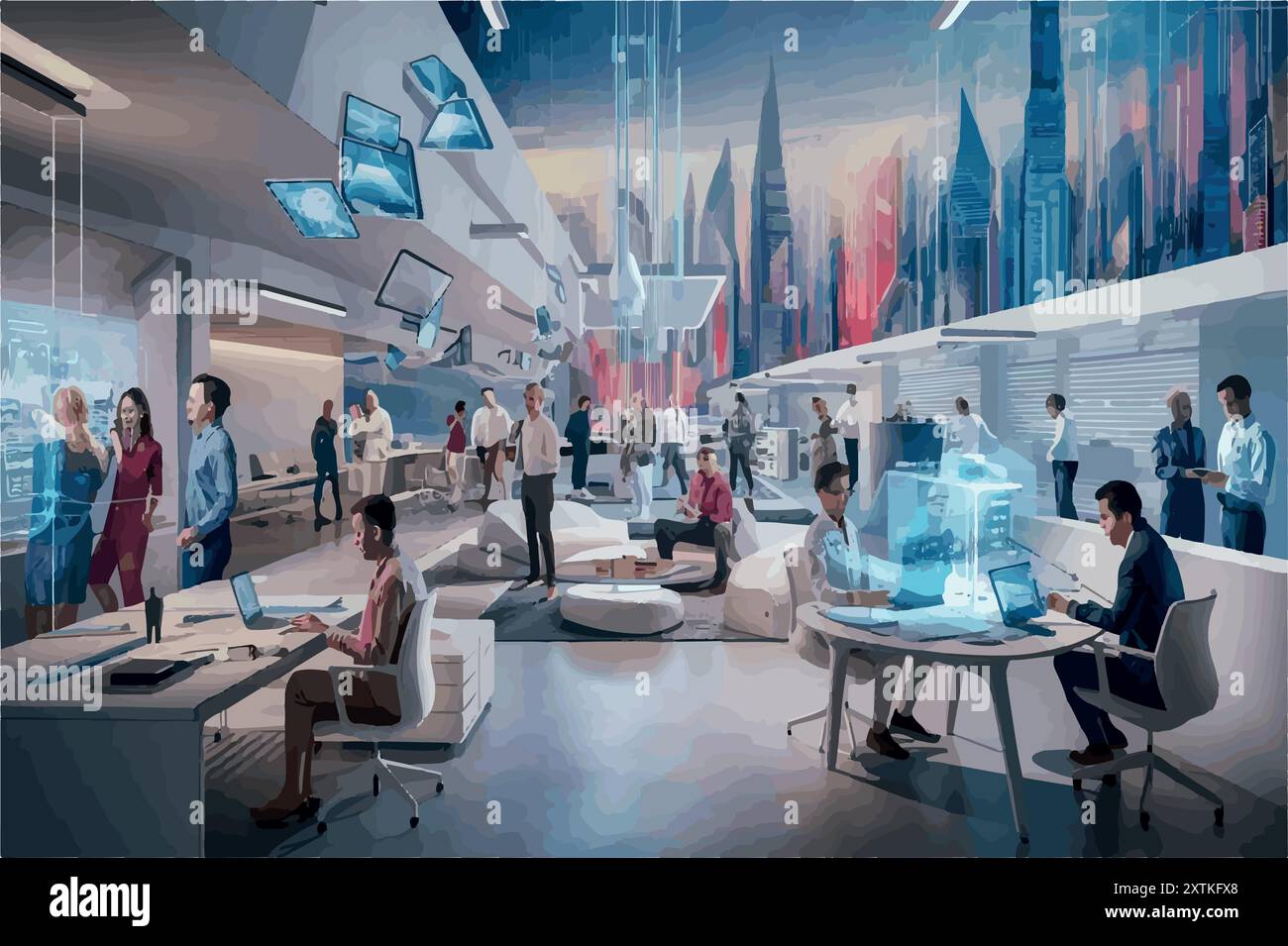 Workplac vector vectors hi-res stock photography and images - Alamy