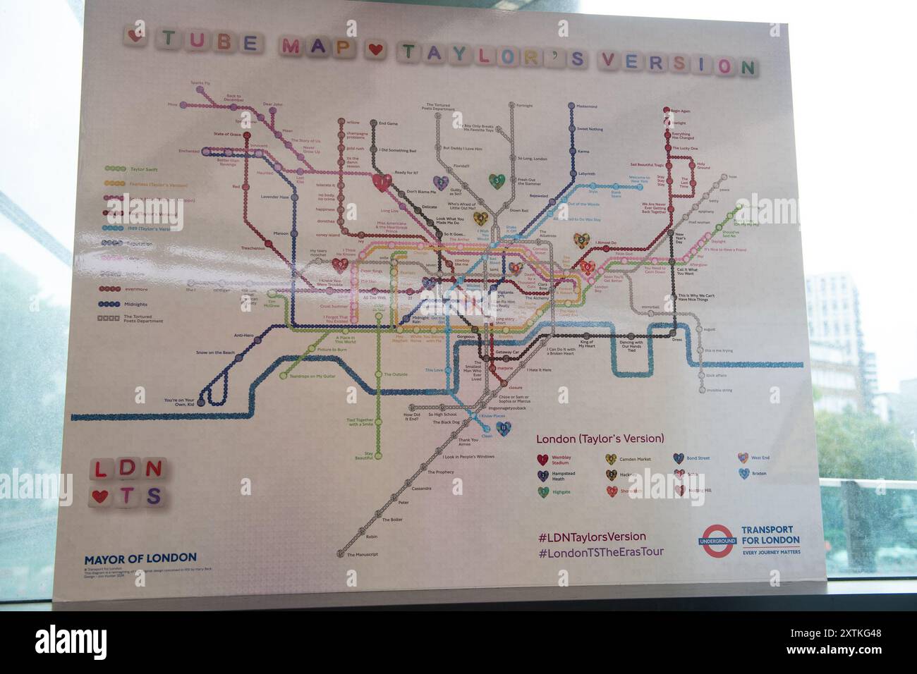 London tube map 2024 hi-res stock photography and images - Alamy
