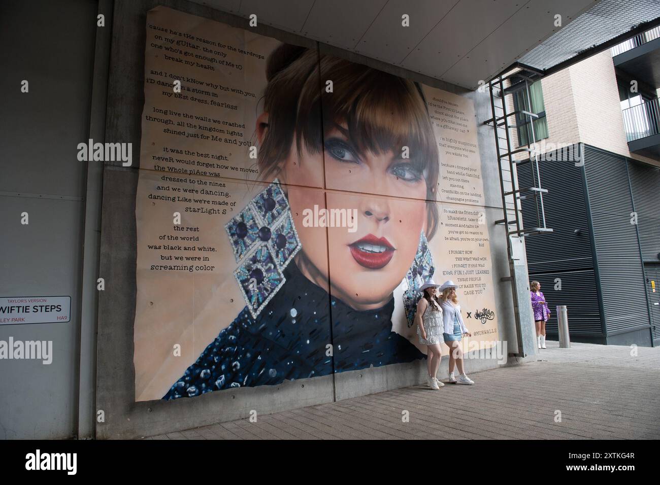 London, UK. 15 Aug 2024. Taylor Swift Fans (Swifties) can be seen at ...