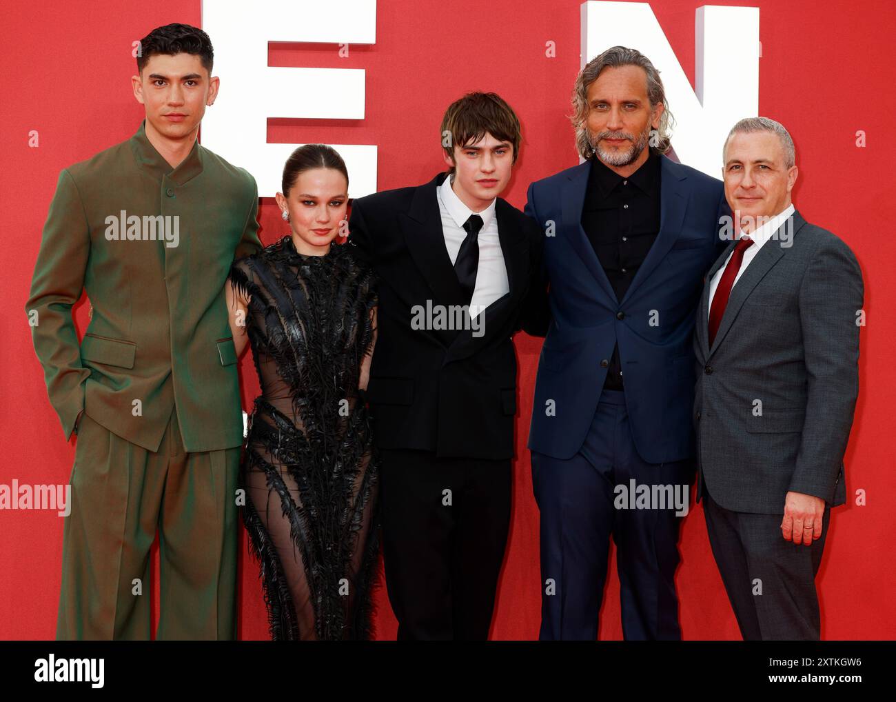 London, UK. 14th Aug, 2024. Archie Renaux, Cailee Spaeny, Spike Fearn ...