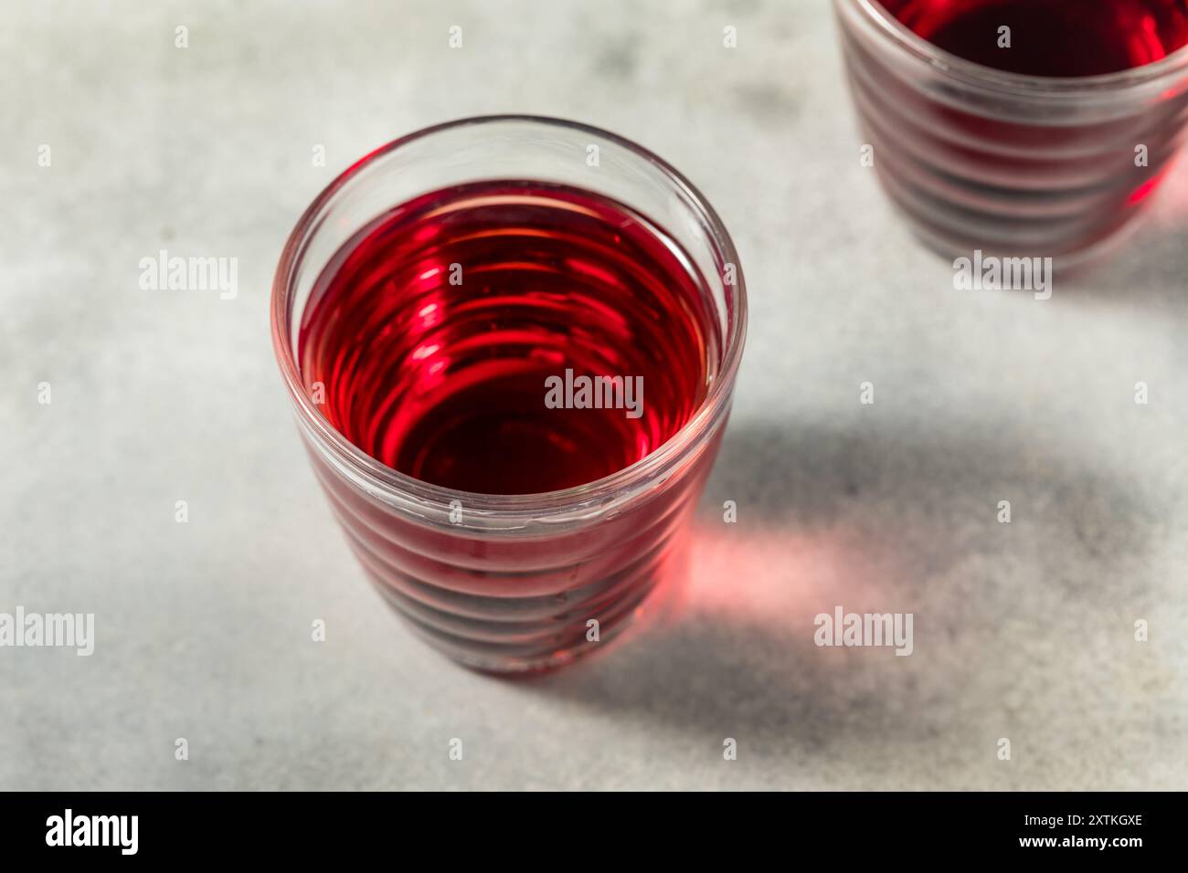 Cold Refreshing Wine and Vodka Krambambula Cocktail from Belarus Stock ...