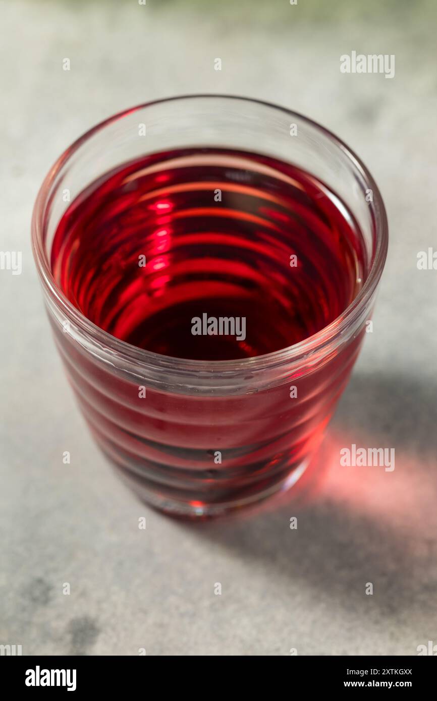 Cold Refreshing Wine and Vodka Krambambula Cocktail from Belarus Stock ...