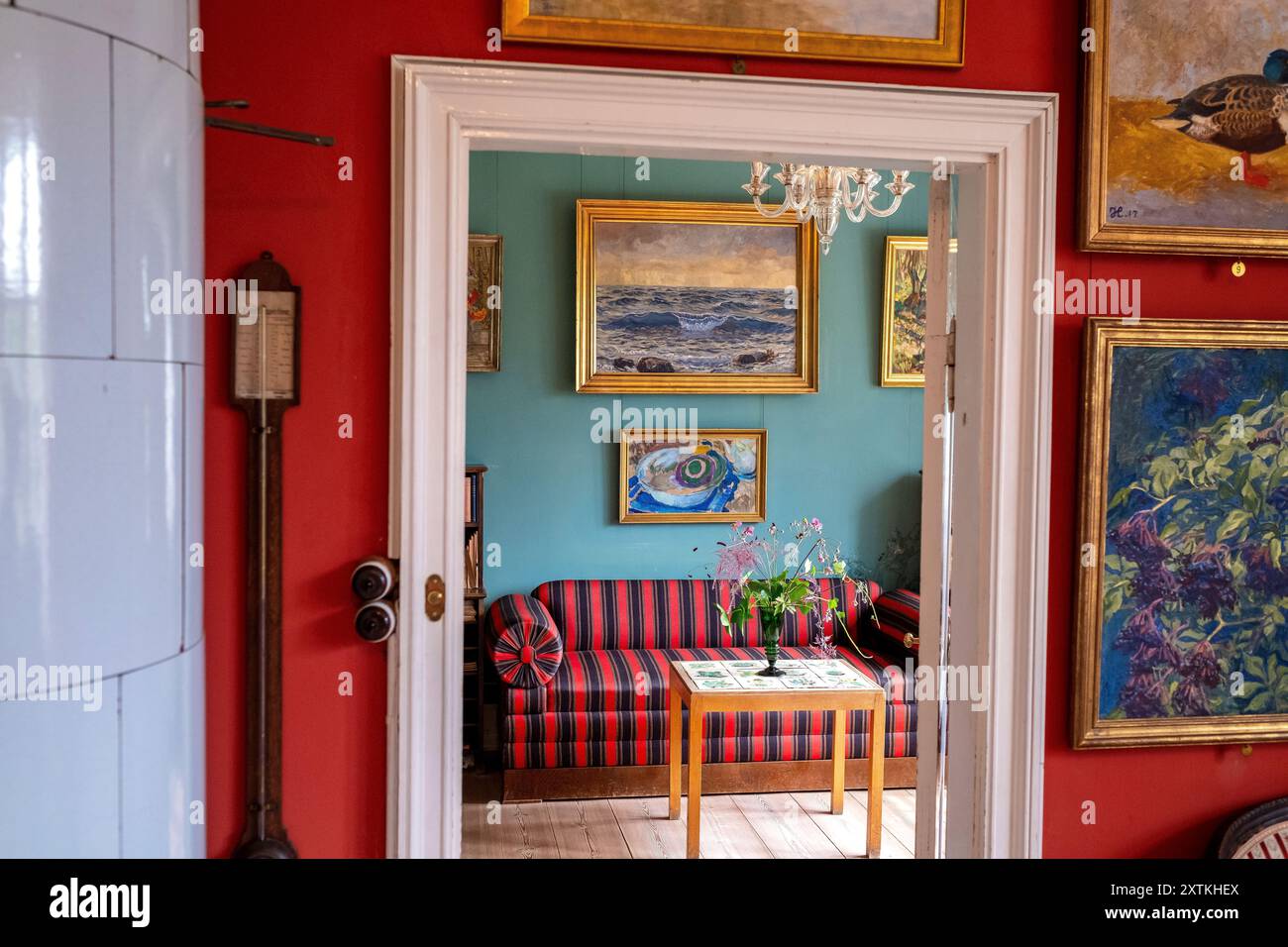 Interior of the Johannes Larsen Museum in Kerteminde, Denmark. Larsen ...