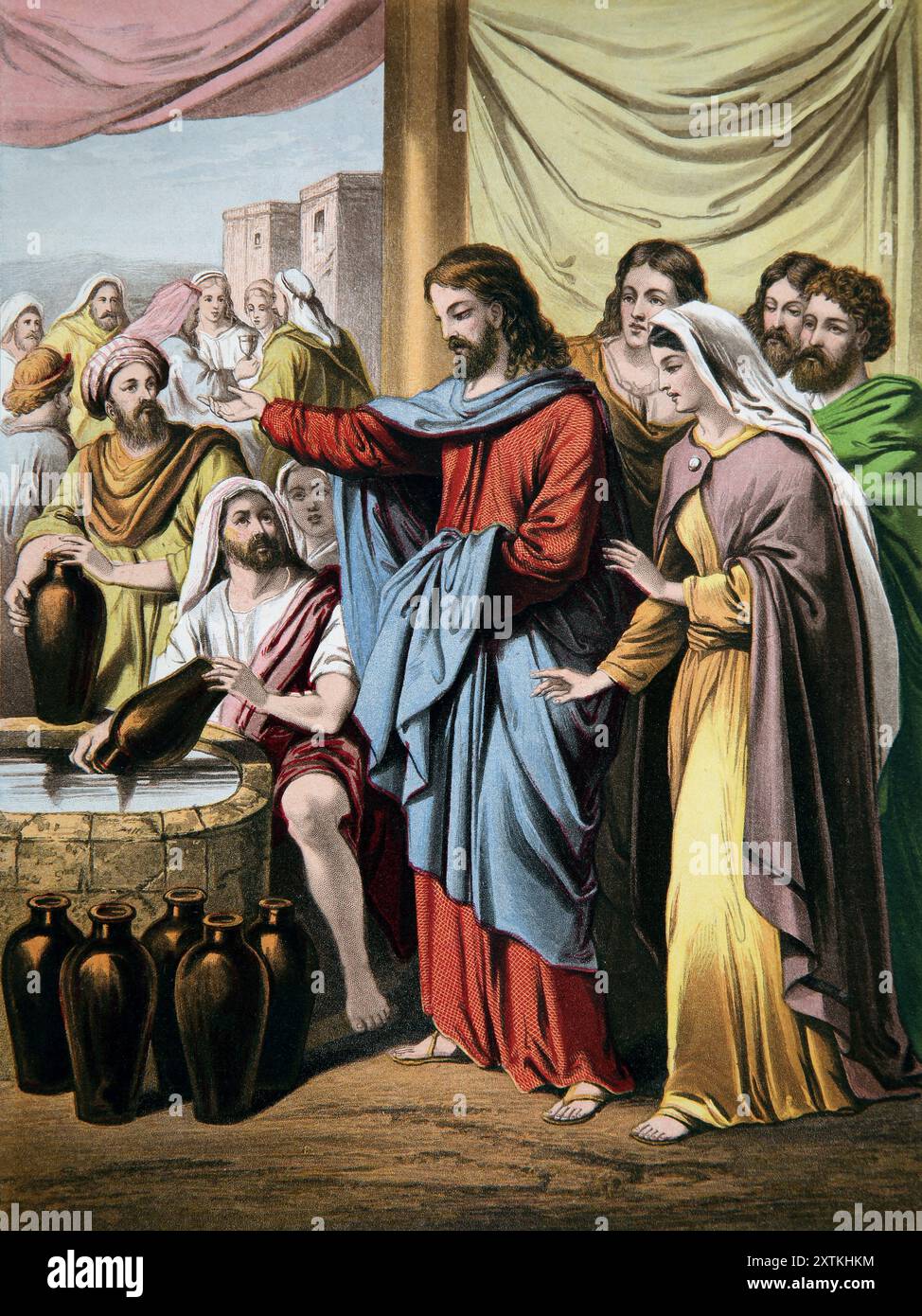 Jesus Christ Turning Water in to Wine at Wedding Feast (John) from ...