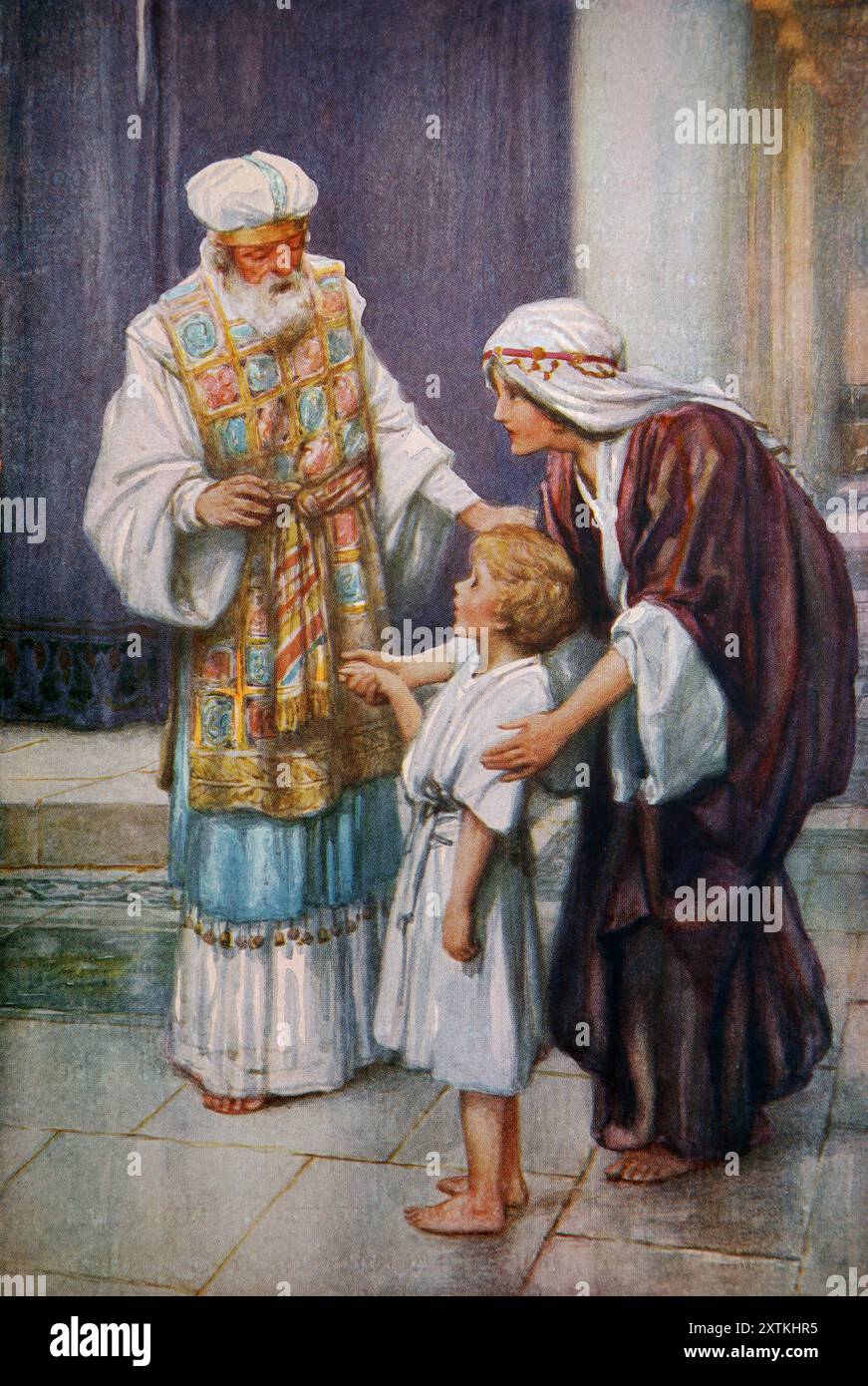Illustration Of The Dedication Of Samuel - Hannah Dedicated Samuel to ...