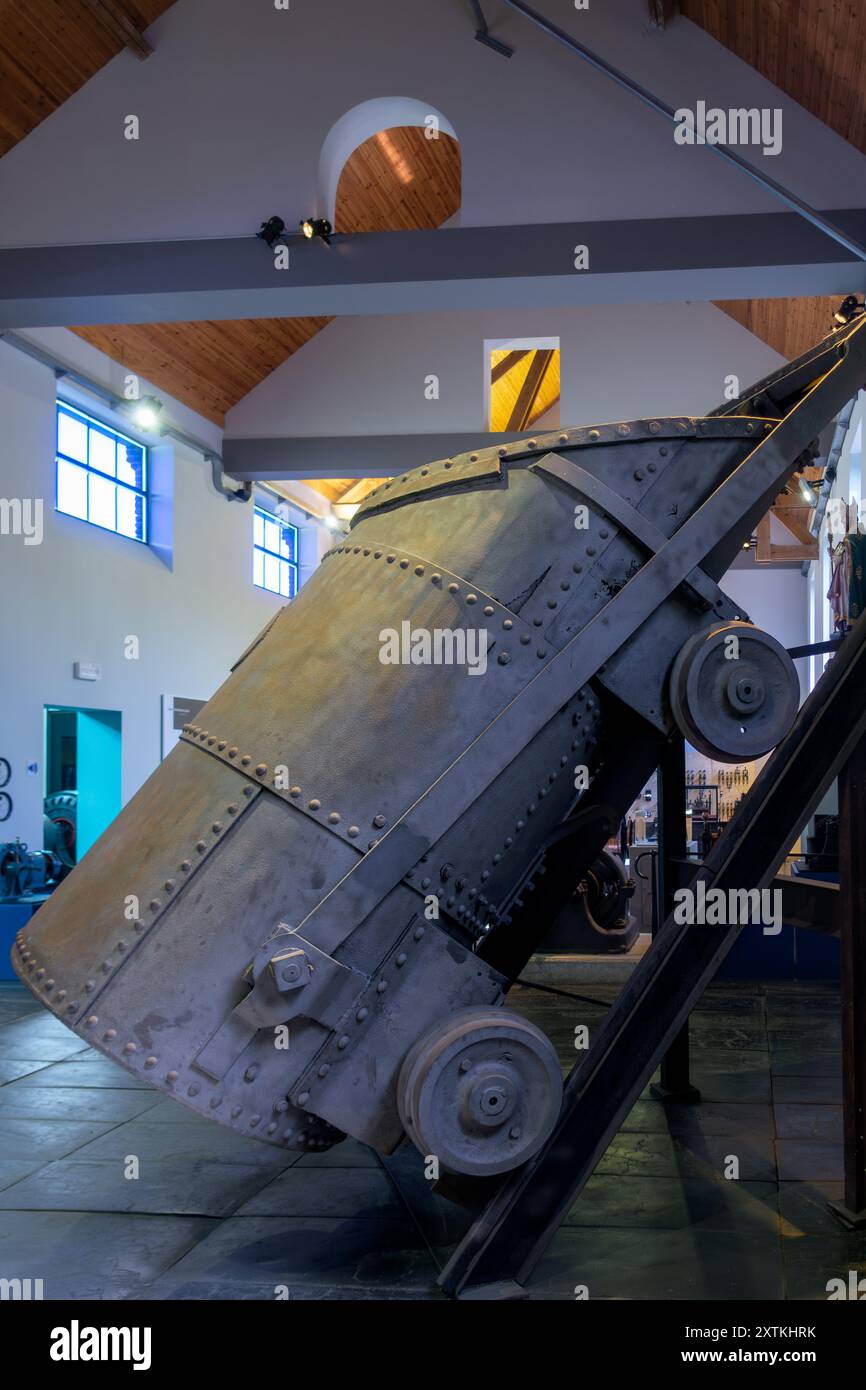 blast-furnace skip in the Industrial Museum at the Le Bois du Cazier ...