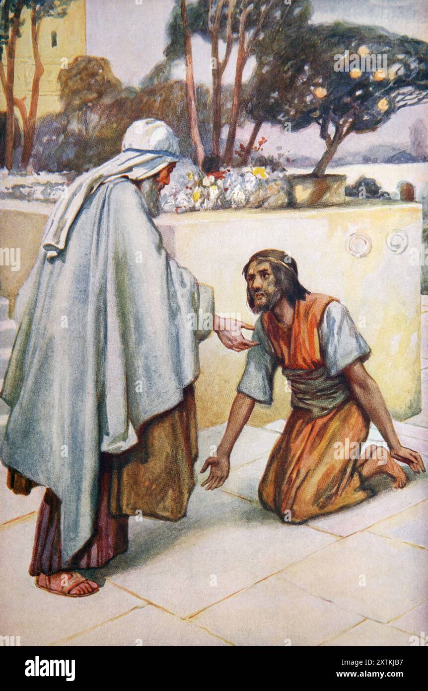 Illustration of A Sad Message for jairus - A Messenger tells news of ...