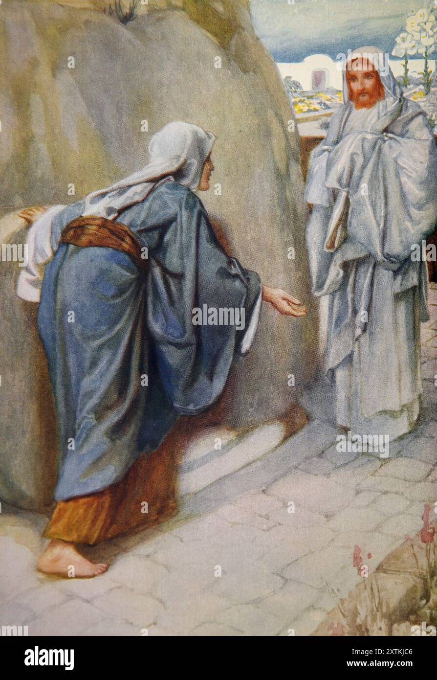 Illustration of Christ Appearing to Mary Magdalene after he Had Risen ...