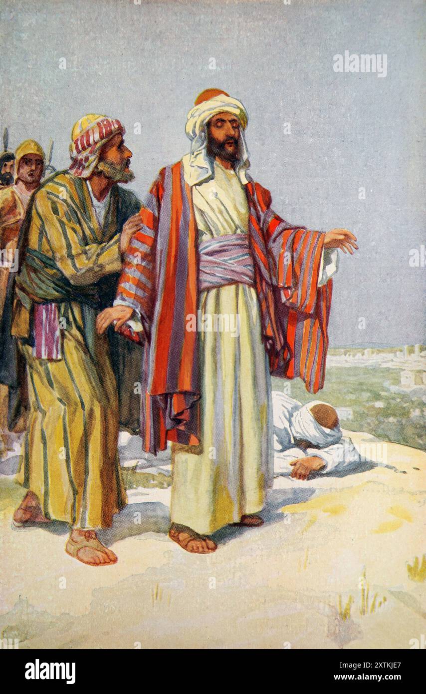 Illustration of the Conversion of Saul After seeing a Flash of Light ...