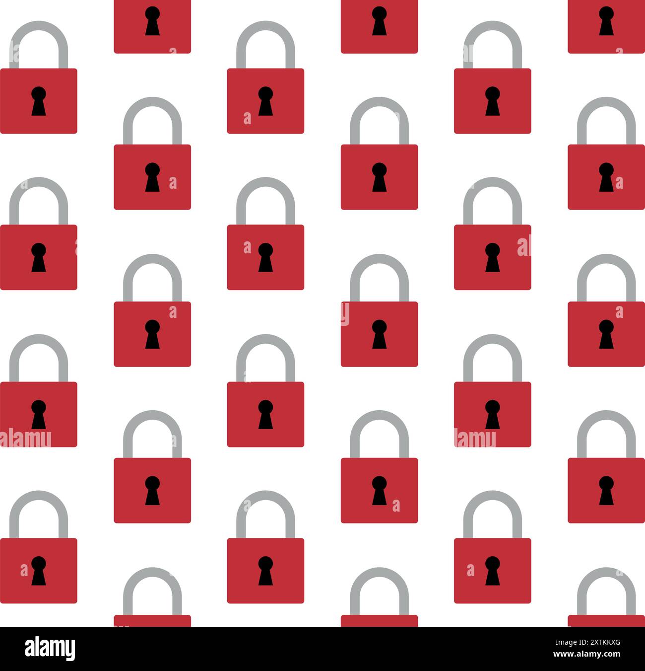 Vector seamless pattern of flat lock isolated on white background Stock ...