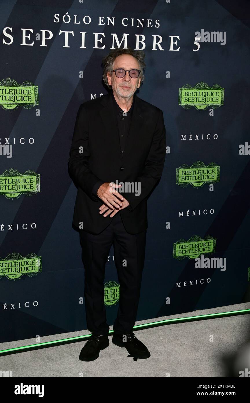 Mexico City, Mexico. 14th Aug, 2024. American Director Tim Burton is ...