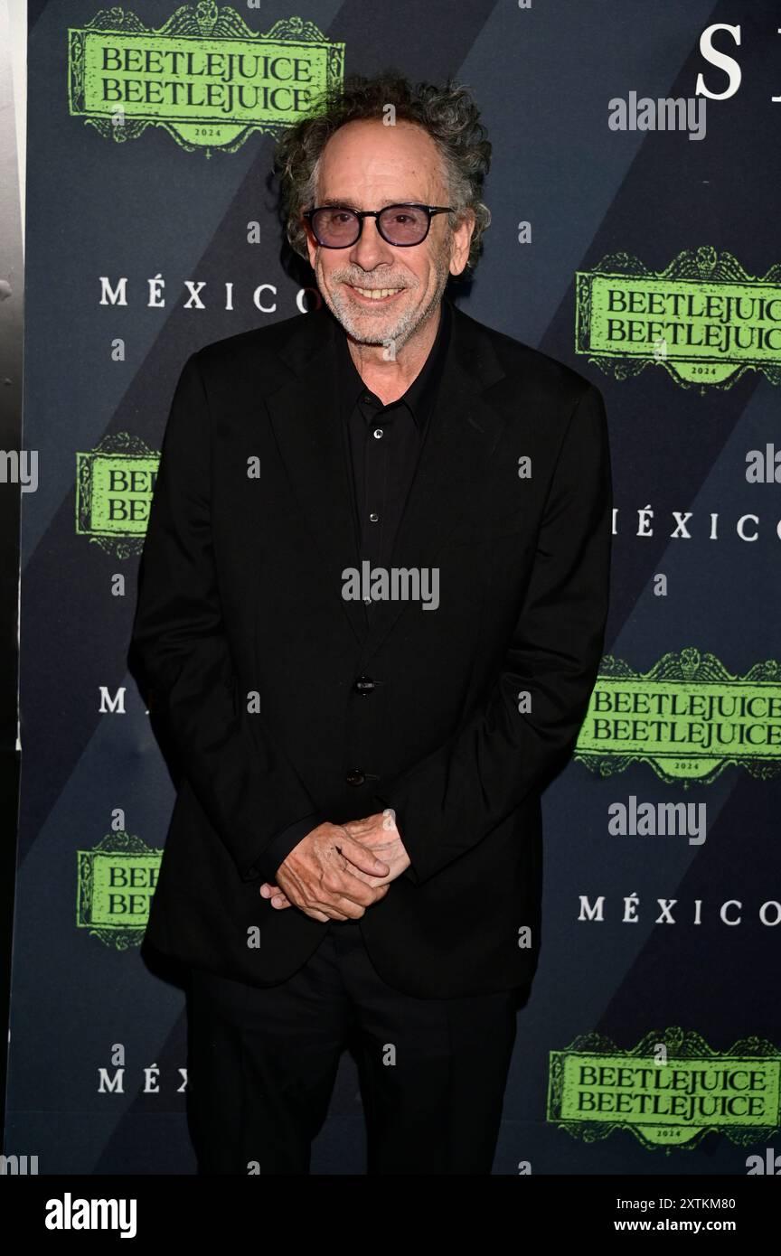 Mexico City, Mexico. 14th Aug, 2024. American Director Tim Burton is ...