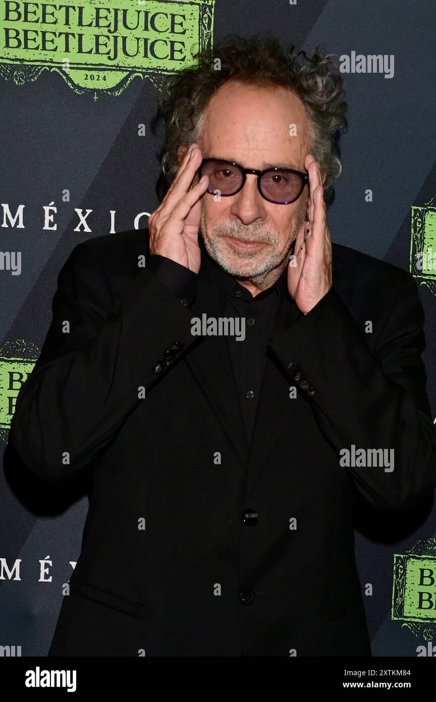 Mexico City, Mexico. 14th Aug, 2024. American Director Tim Burton is ...