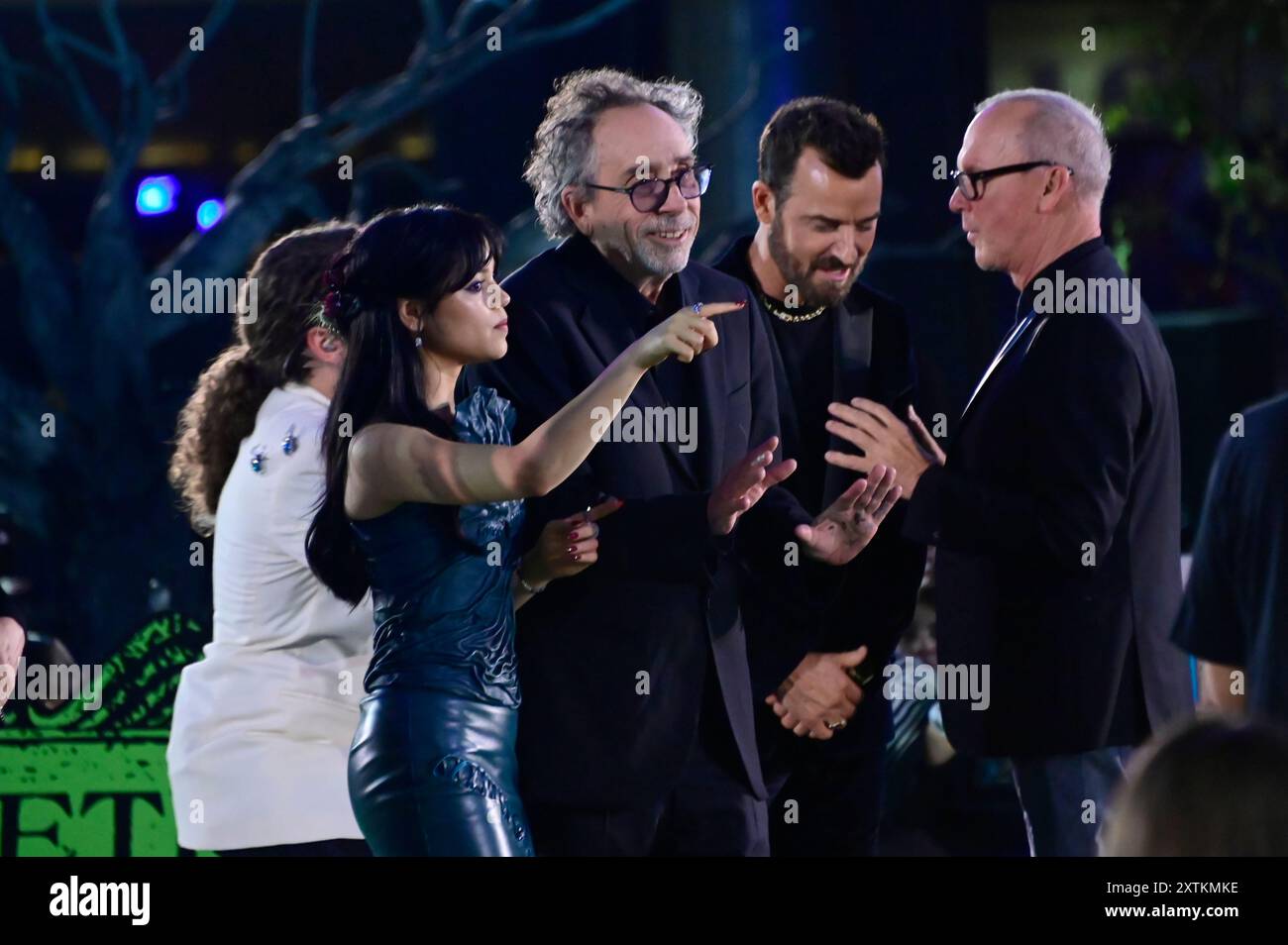 Mexico City, Mexico. 14th Aug, 2024. Jenna Ortega, Justin Theroux, Tim ...