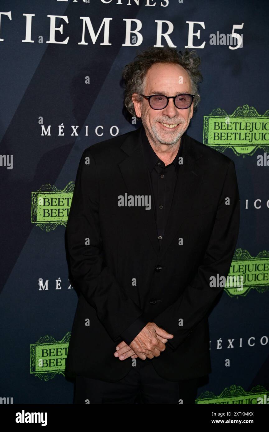 Mexico City, Mexico. 14th Aug, 2024. American Director Tim Burton is ...