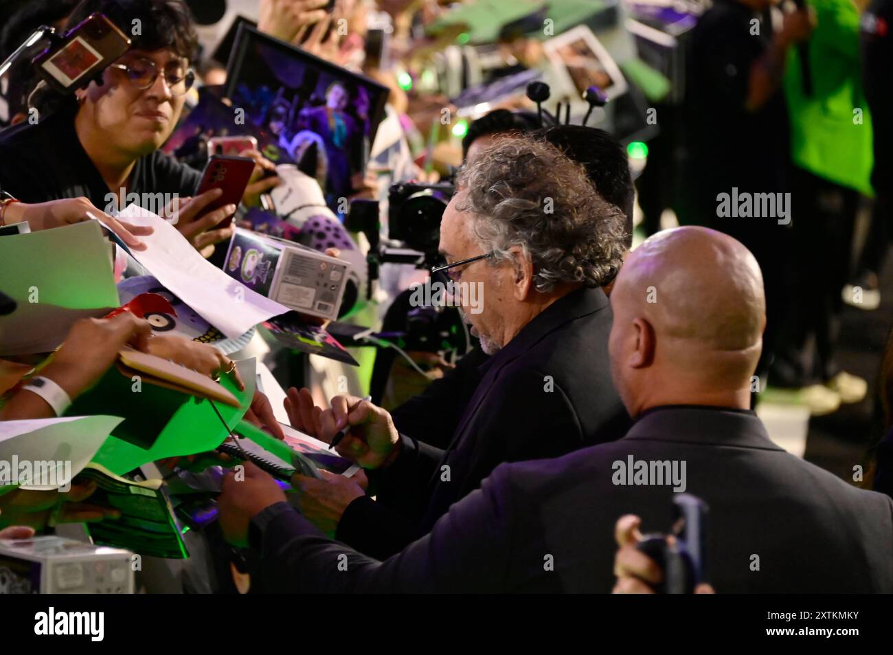 Mexico City, Mexico. 14th Aug, 2024. American Director Tim Burton is ...