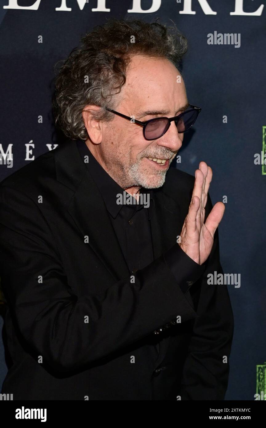 Mexico City, Mexico. 14th Aug, 2024. American Director Tim Burton is ...