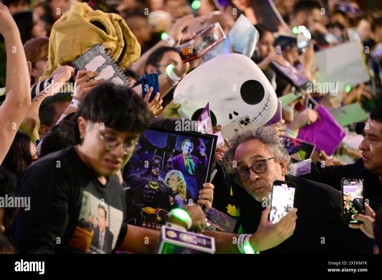 Mexico City, Mexico. 14th Aug, 2024. American Director Tim Burton is ...
