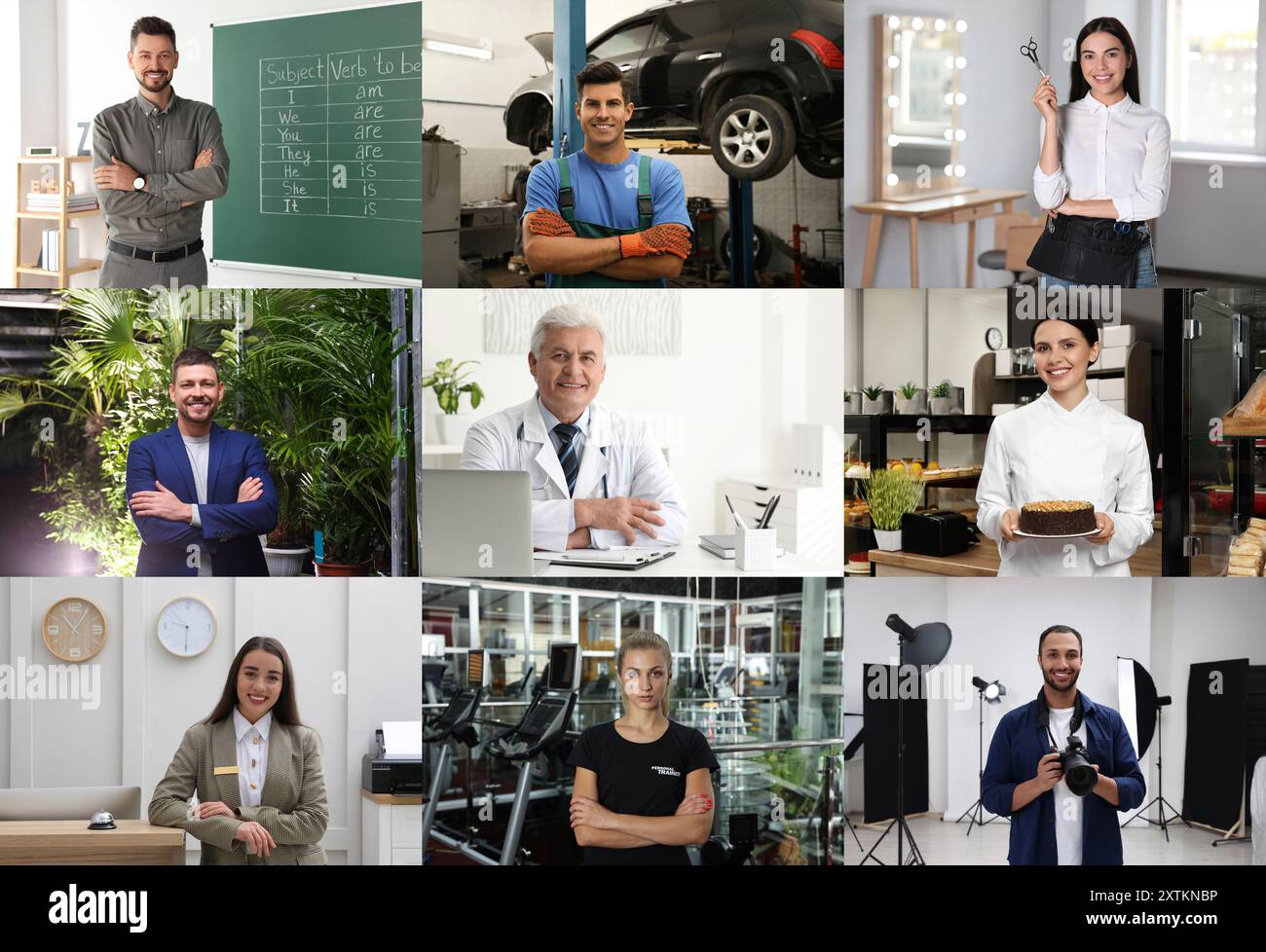 Set various occupations people hi-res stock photography and images - Alamy