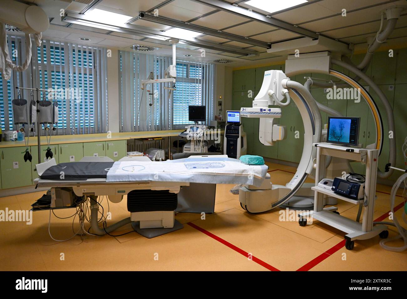 Eberswalde, Germany. 15th Aug, 2024. An angiography system in the ...