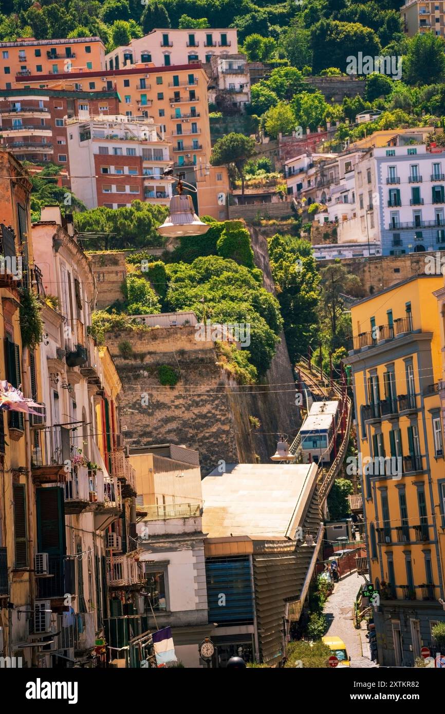 Colorful Italian hillside filled with buildings and vibrant greenery ...