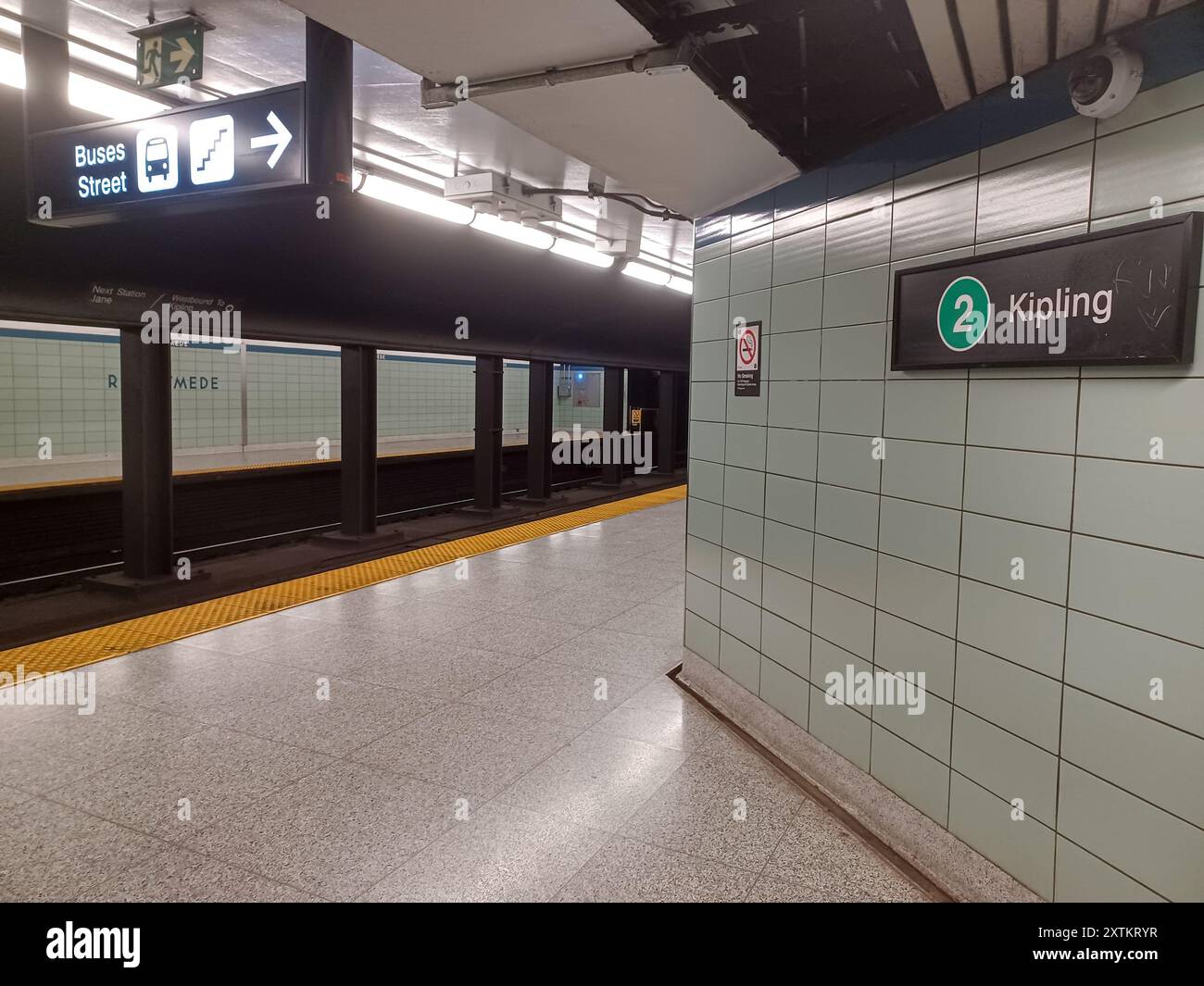 Toronto, ON, Canada - July 4, 2024: View at the Bloor and Young subway ...