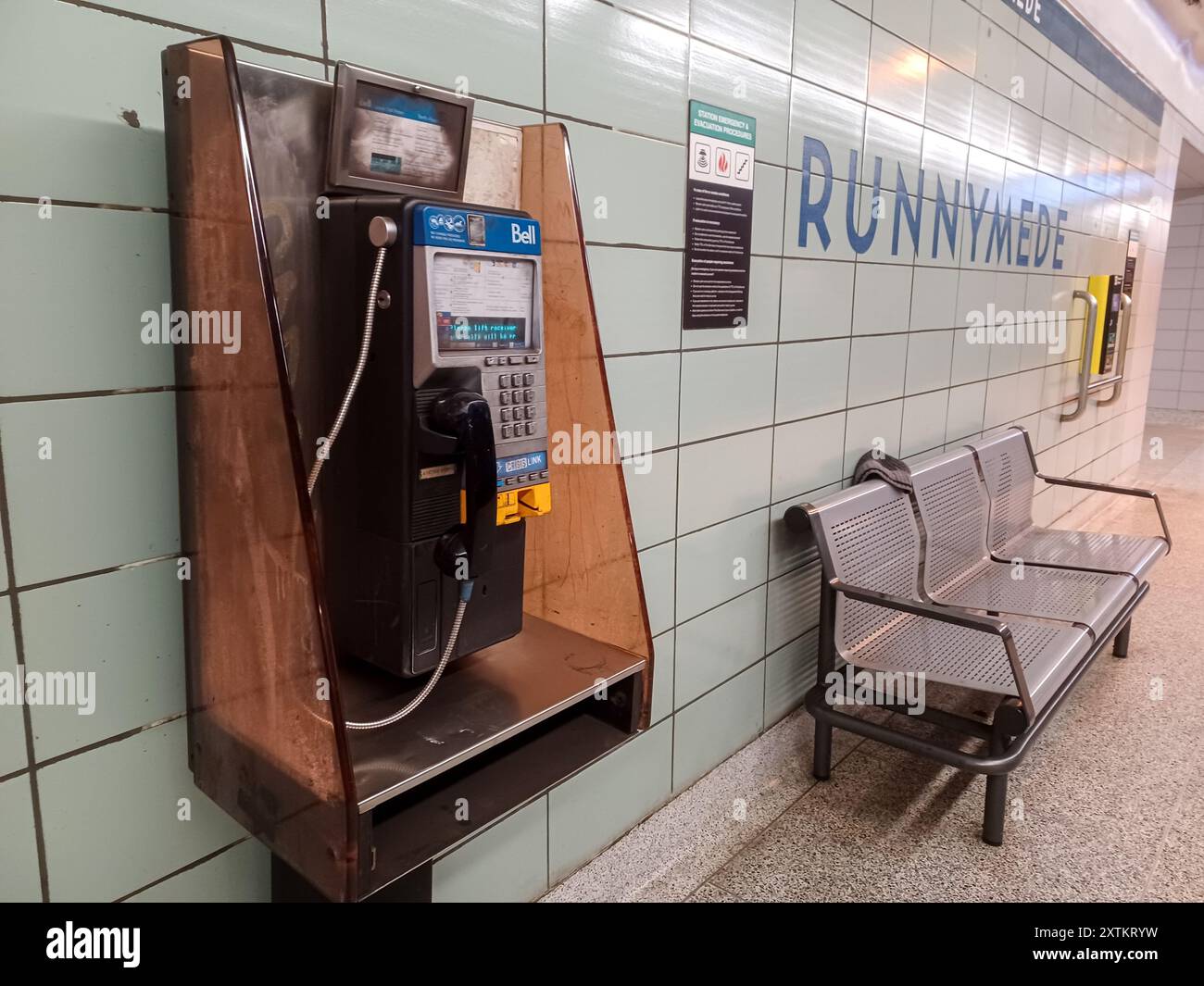 Toronto, ON, Canada - July 4, 2024: View at the Bloor and Young subway ...