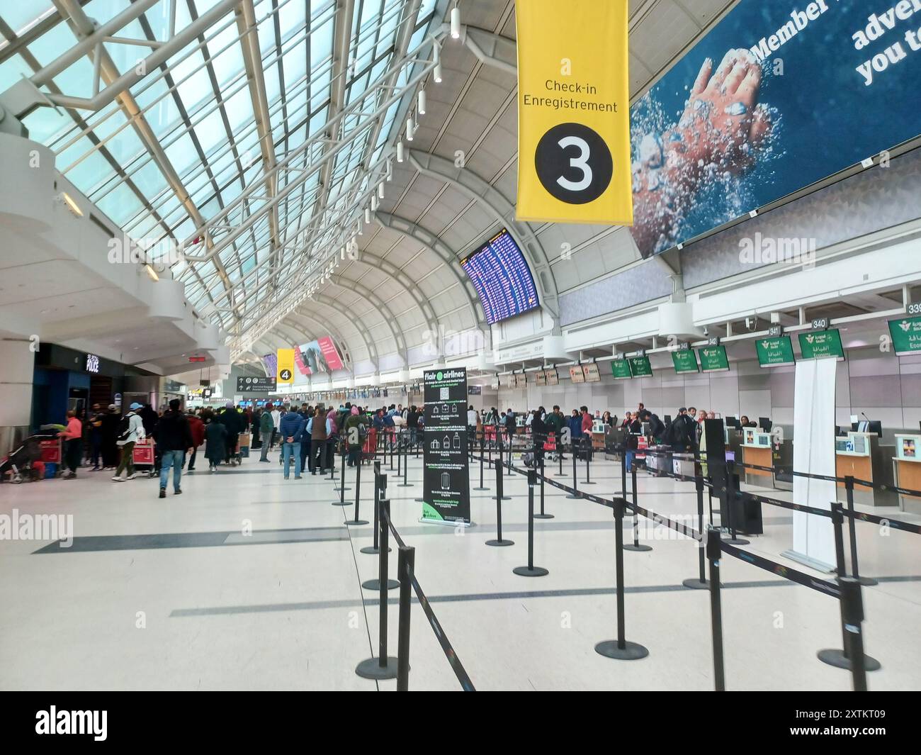 Toronto, ON, Canada - June 21, 2024: Inside view of the Toronto Pearson ...