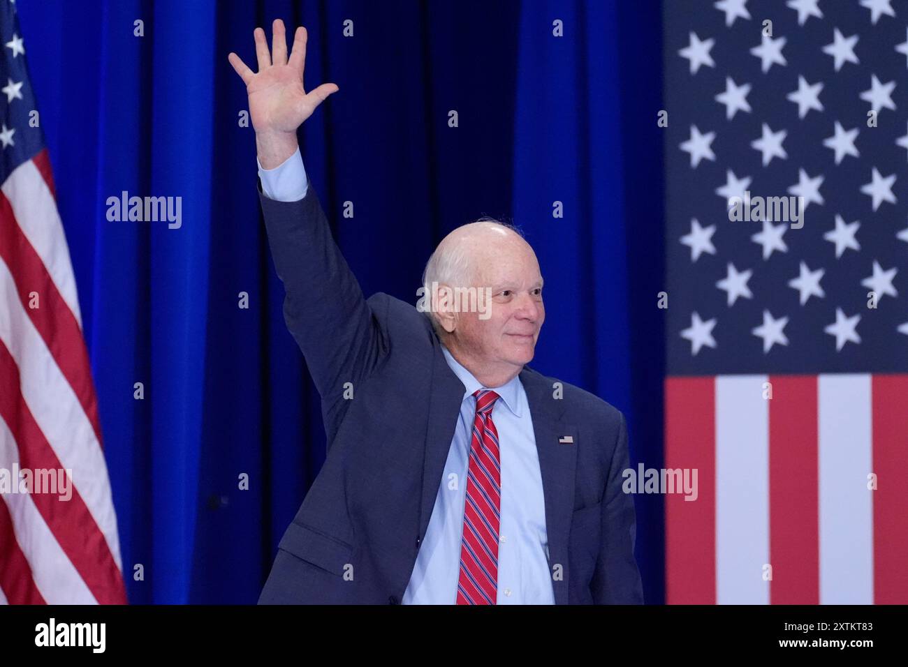 Sen. Ben Cardin, D-Md., arrives onstage to speak before President Joe ...