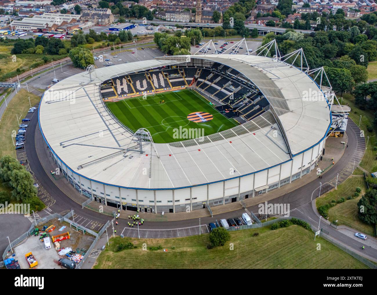 Aerial view of the MKM Stadium, Hull, England, United Kingdom on 14 ...