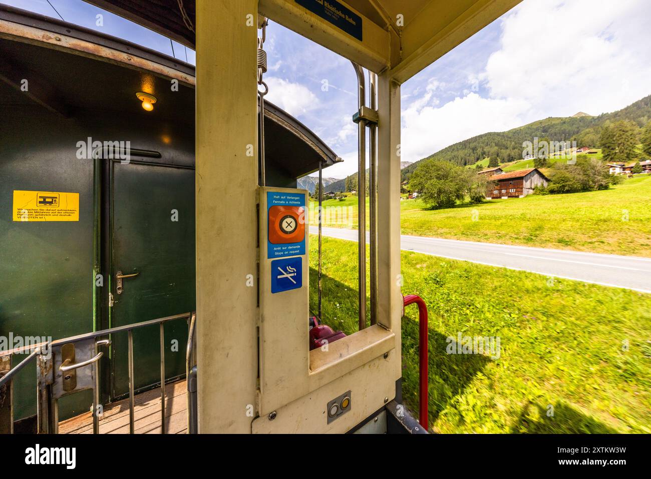 Ride on the Albula railway line, a World Heritage Site. Grisons ...