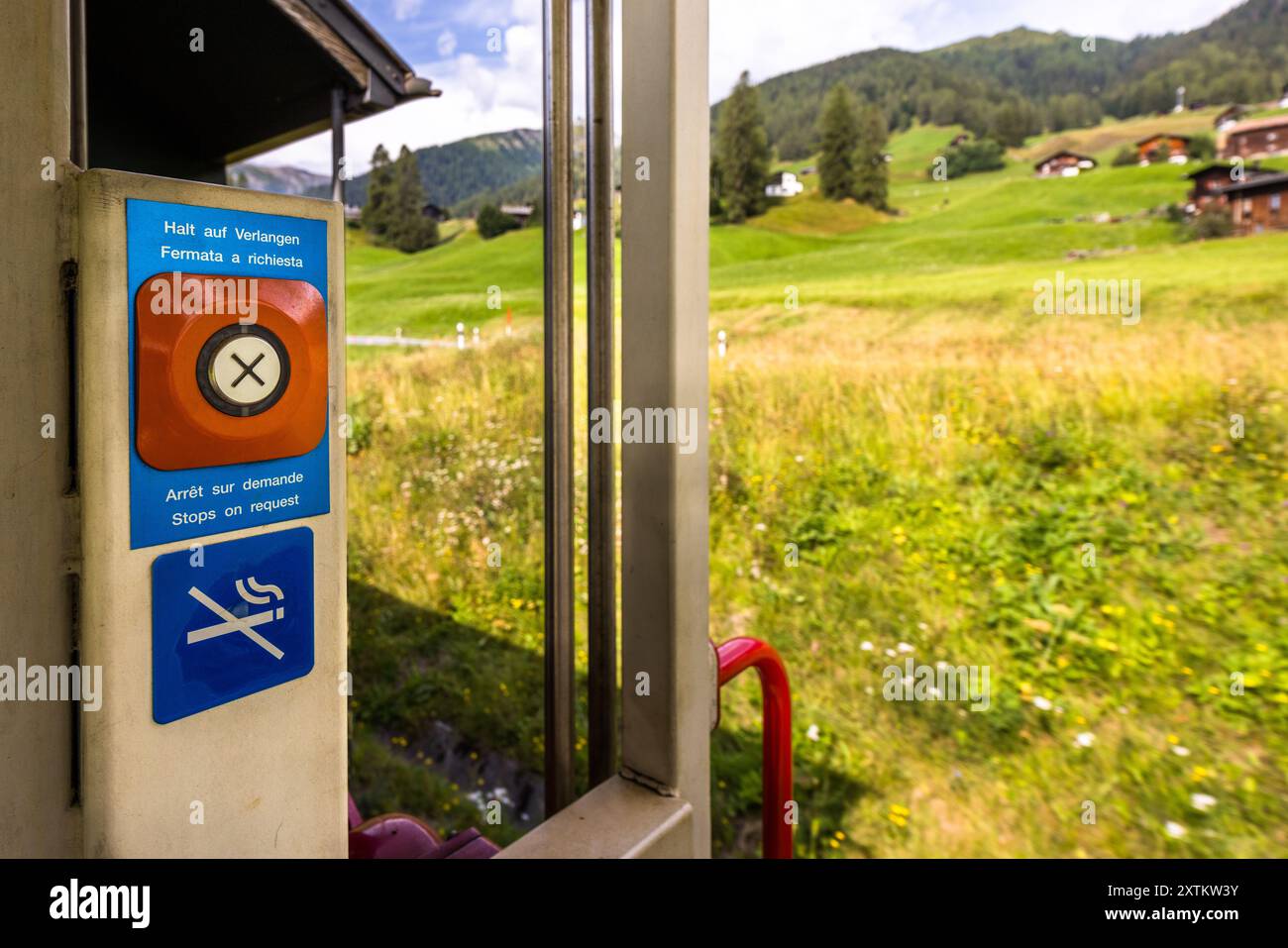 Ride on the Albula railway line, a World Heritage Site. Grisons ...