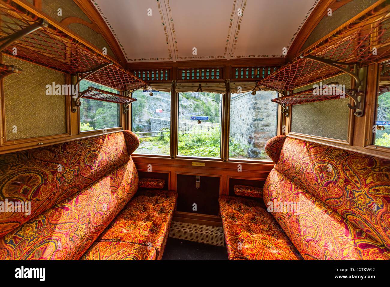 Ride on the Albula railway line, a World Heritage Site. Grisons ...